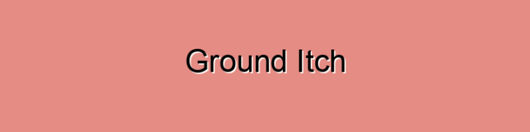 Hookworm-Related Ground Itch: Ground itch often results from hookworm ...